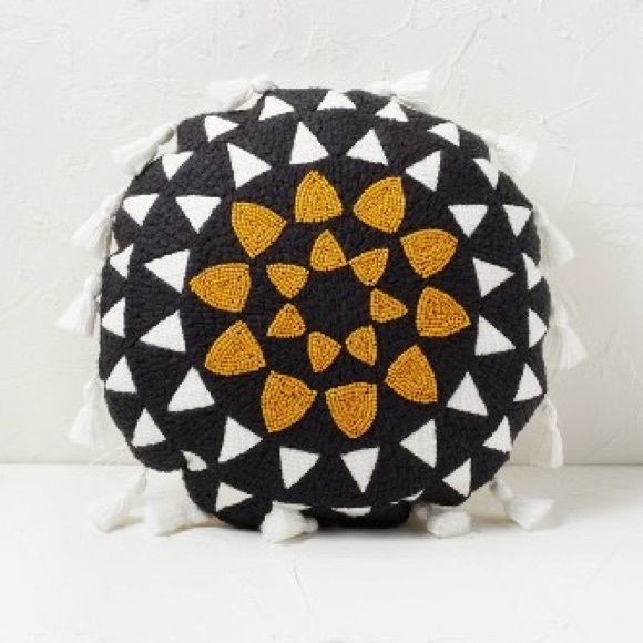 Opalhouse | Accents | New Opalhouse Jungalow 6 Beaded Round Sun Pillow ...